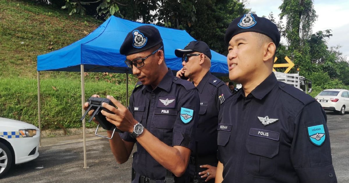 PDRM guna dron pantau lebih dua juta kenderaan di lebuh raya hari ini